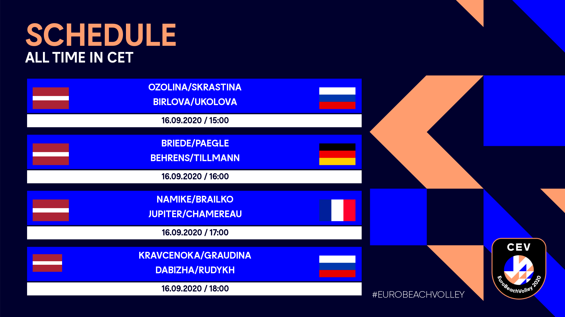 Day 2 Preview | EuroBeachVolley