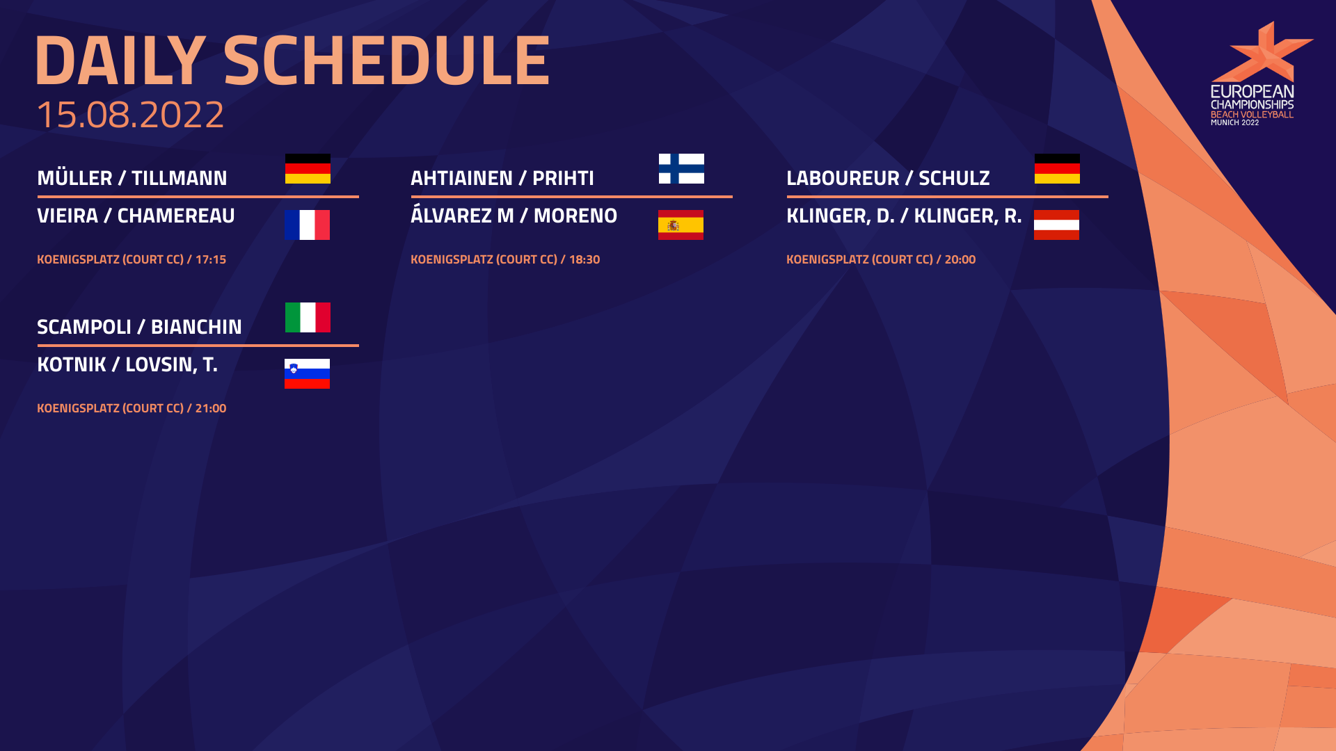 Sold Out EuroBeachVolley Munich 2022 is Free to watch on EuroVolley.TV | EuroBeachVolley